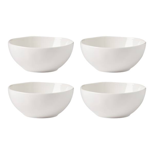 Lenox Bay Colors 4-Piece All-Purpose Bowls, White - Bed Bath & Beyond ...