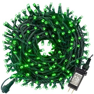 300 LED Indoor String Lights, 100 FT Waterproof 8 Modes Green ...