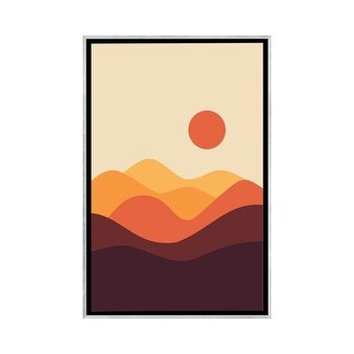 iCanvas "Geometric Landscape XXI" by The Old Art Studio Framed - Bed ...