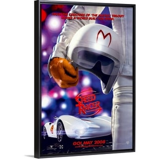 "Speed Racer - Movie Poster" Black Float Frame Canvas Art - Bed Bath ...
