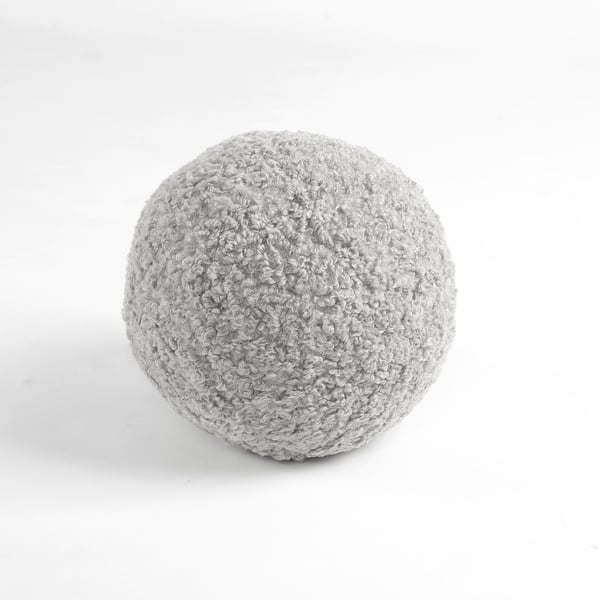 Lush Decor Neo Boucle Sphere Ball Pillow 10-inch Round - Bed Bath ...
