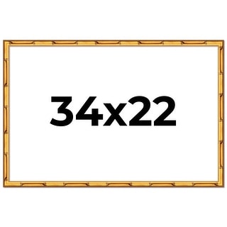 34x22 Frame Gold Real Wood Picture Frame Width 1 inches | Interior ...