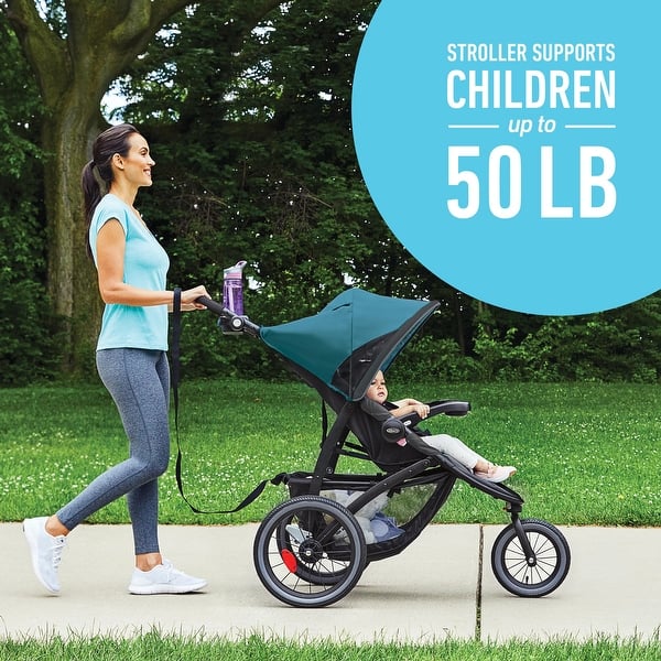 graco jogging stroller blue