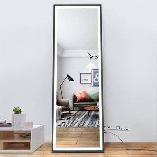 65"x22" LED Mirror Full Length Dressing Mirror Large Rectangle Bedroom ...