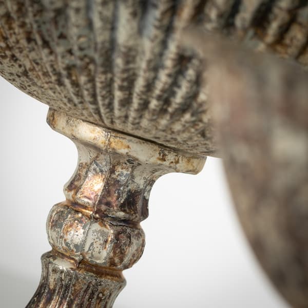 6.5"H and 8.75"H Sullivans Glass Pedestal Bowl - Set of 2, Silver - 10 ...