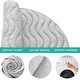 Biloban Muslin Foam Play Mats, Wave Quilted - Round 47'' x 47'' - Grey ...