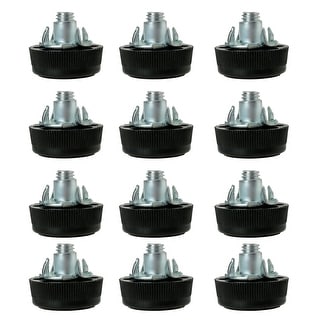 M8x13x30mm Screw on Furniture Adjustable Threaded Leveling Feet 12pcs ...
