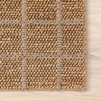 Arvin Olano x Rugs USA Penni Checked Jute and Wool Area Rug - Bed Bath ...