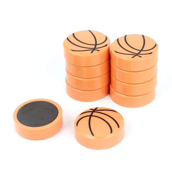 Plastic Basketball Style Refrigerator Magnet Sticker Decor 10pcs ...