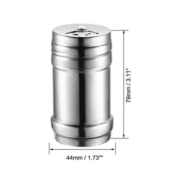 Stainless Steel Dredge Salt/Sugar/Spice/Pepper Shaker Seasoning Cans ...