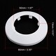 50mm Pipe Cover Decoration PP Plastic Water Pipe Escutcheon White 8pcs ...