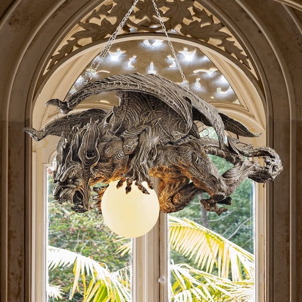 Design Toscano Nightfall Sculptural Gargoyle Chandelier - Bed Bath ...
