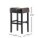30-Inch Backless Bar Stools – Bonded Leather Construction, Set Of 2 ...