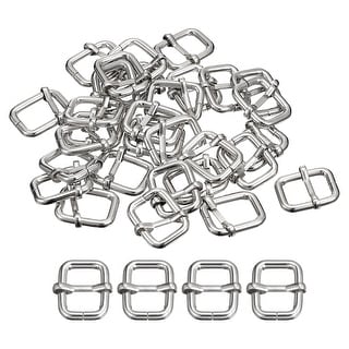 Slides Buckles, 40pcs Metal Rectangle Adjuster Roller Pin Buckles - Bed ...
