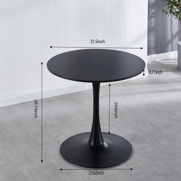 Dining Table With Round MDF Table Top - Bed Bath & Beyond - 40331084