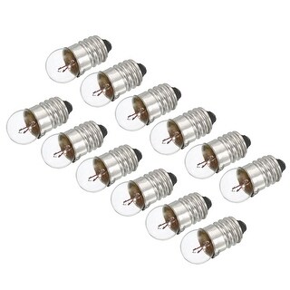 30Pcs E10 Screw Base Bulbs DC 6.2V Mini Miniature Lights, Warm Yellow ...