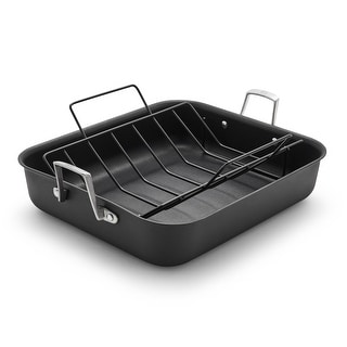 Calphalon Premier Hard-Anodized Nonstick 16" Roasting Pan with Rack ...