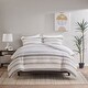 Madison Park Langley 3 Piece Clipped Jacquard Duvet Cover Set (Insert ...