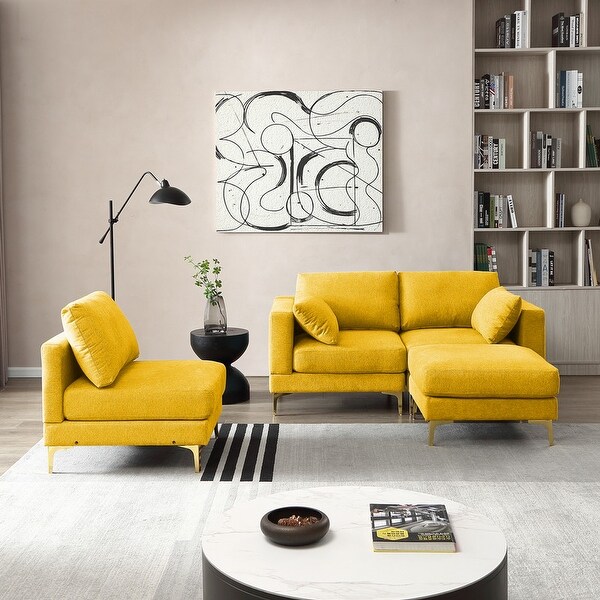 ADF Living Room Furniture Modern Leisure L Shape Couch On Sale Bed Bath Beyond 40320374
