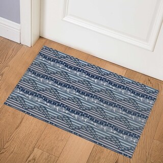 WRAP NAVY Doormat By Kavka Designs - Bed Bath & Beyond - 31257727
