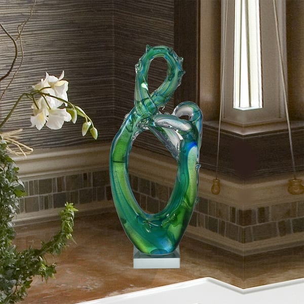 Braided Handcrafted Art Glass Sculpture - Bed Bath & Beyond - 30631525