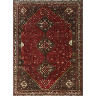 Fine Vintage Distressed Blaeclea Red/Brown Rug - 7'5" x 10'1" - Bed ...