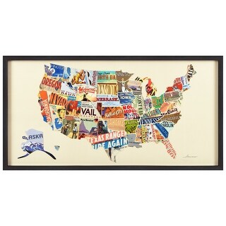 Empire Art "Across America" Alex Zeng's dimensional collage, under ...