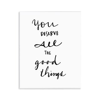 Stupell Deserve Good Things Wall Plaque Art Design By Sd Graphics ...