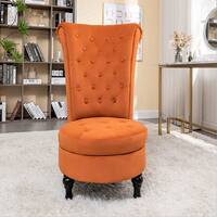 Gosser 20" Wide Velvet High Back Vanity Chair - On Sale - Bed Bath ...