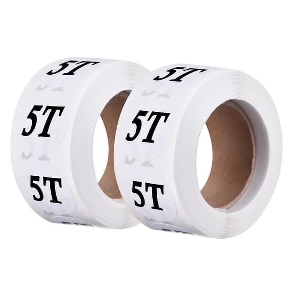 Clothing Size Sticker Label Adhesive Coding Labels for Apparel 2 Roll ...