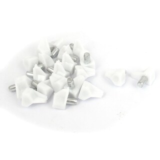20 Pcs 5mm Dia Pin White Shelf Support for Kitchen Cabinet Shelves ...