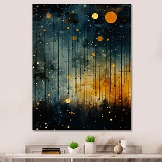Designart "Yellow Astral Murmurs Landscape" Abstract Landscapes Wall ...