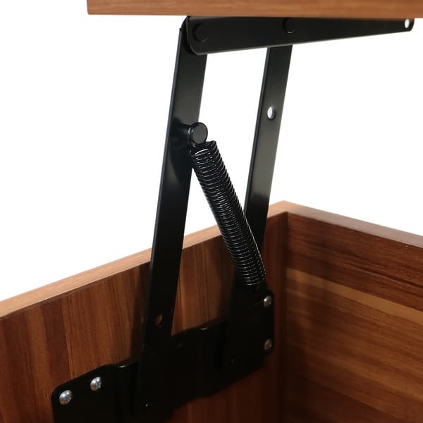 Liftable and Lowerable Coffee Table with Solid Wood Legs - Bed Bath ...