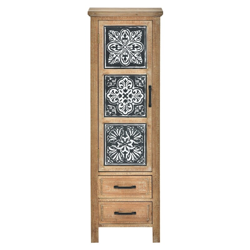 Tall Accent Storage Cabinet with 1 Door and 2 Drawers Bed Bath Beyond 37166946