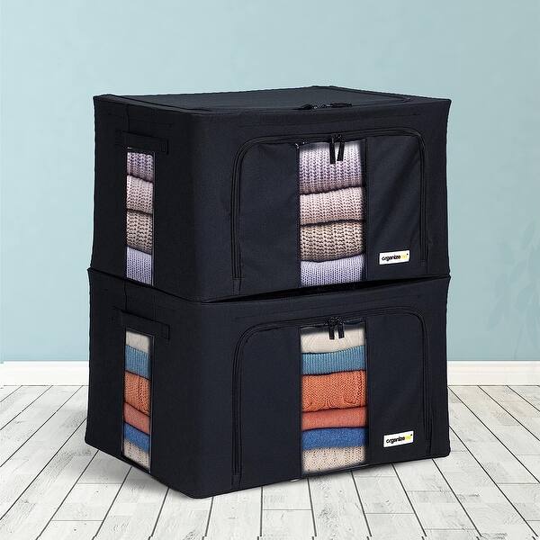 Organizeme 2 Pack Collapsible Large Pop Up Bin - Bed Bath & Beyond ...