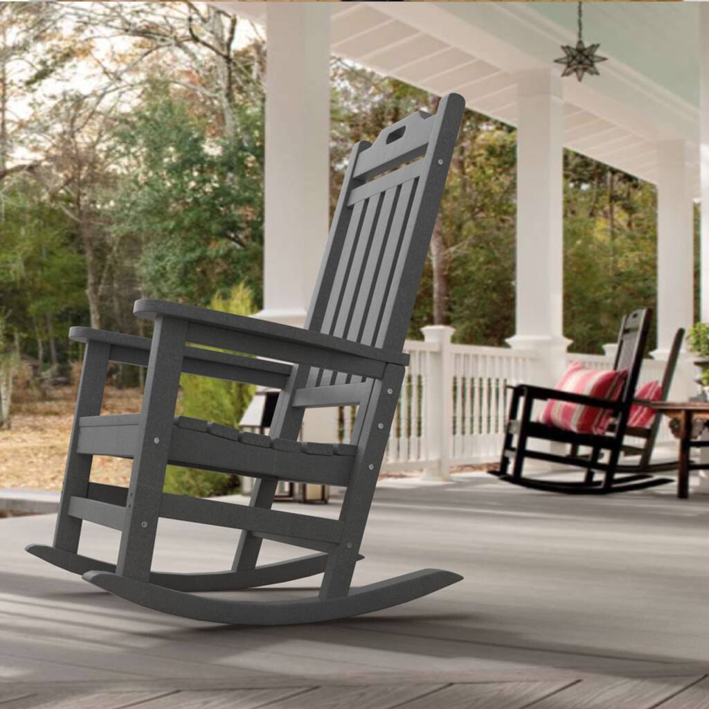 RESINTEAK New Classic Outdoor Rocking Chair - Overstock - 36292478
