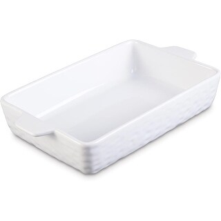 Porcelain Baking Dish Oven Dish Baking Tray, 12 Inch, White - Bed Bath ...