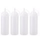4pcs 12 Oz Plastic Condiment Squeeze Bottles Dispenser with Cap - Bed ...
