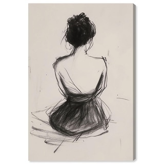 Back View II Minimalist Wall Art Wrapped Canvas Print by Art Remedy ...