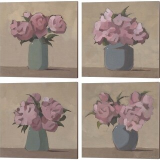 Jacob Green 'Spring Vase' Canvas Art (Set of 4) - Bed Bath & Beyond ...