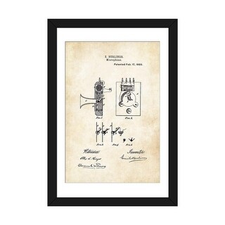 iCanvas "Berliner Microphone" by Patent77 - Bed Bath & Beyond - 37410247