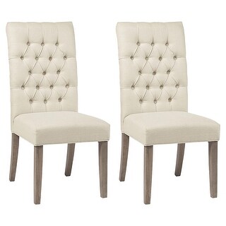 Tufted Back Parson Chairs (Set of 2) - Bed Bath & Beyond - 42825457