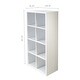 Organizer Storage with Open Back Shelves Bookcase Bookshelves in White ...