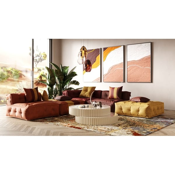 Divani Casa Dubai Modern Multicolored Fabric Modular Sectional Sofa ...