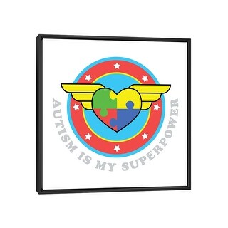 iCanvas "Autism Is My Superpower" by arloo Framed - Bed Bath & Beyond ...
