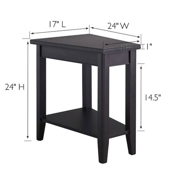 Leick Home Laurent Narrow End Table with Shelf - Bed Bath & Beyond ...