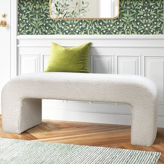 Upholstered Beige Bench - Bed Bath & Beyond - 36757064