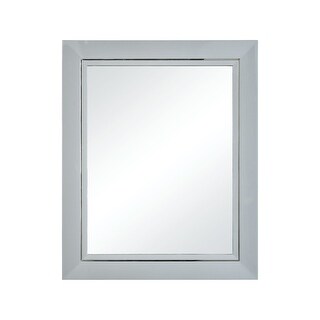 Elk Home Manhattan Gray Finish Wood 28 Inch Wide Mirror - Bed Bath ...