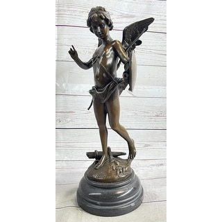 Cupid War Of Love By Moreau Bronze Sculpture Statue Art Deco Mythical ...