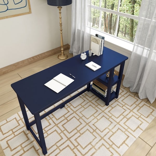 Plank and Beam Desk with Bookshelves - On Sale - Bed Bath & Beyond ...